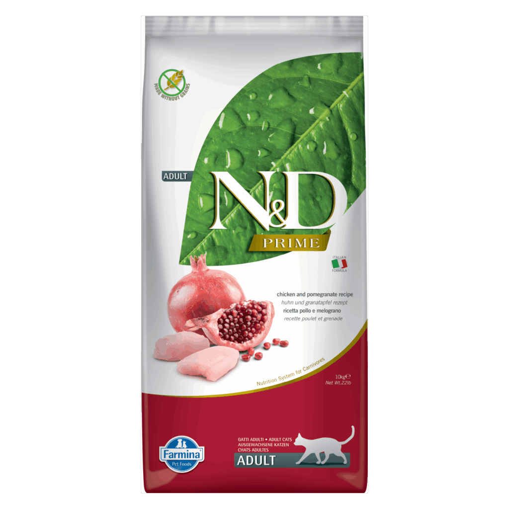 N&D Prime Chicken & Pomegranate Adult Cat - PetMarket Malaysia ...