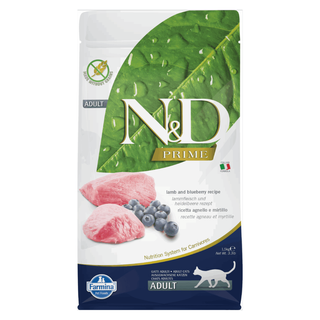 N&D Prime Lamb & Blueberry Adult Cat - PetMarket Malaysia – Premium Pet ...