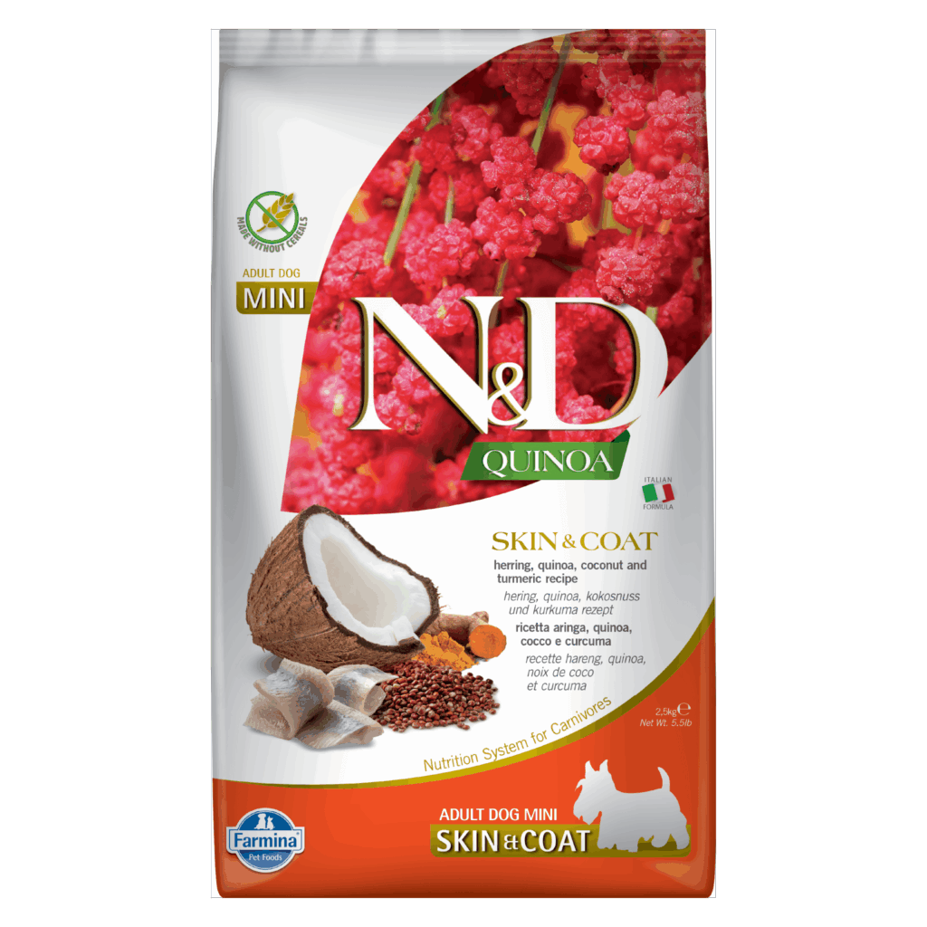 N&D Quinoa Skin & Coat Herring Dry Dog Food - PetMarket Malaysia ...